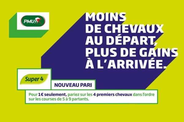 Lancement du Super 4, un nouveau pari proposé par le PMU sur les ...